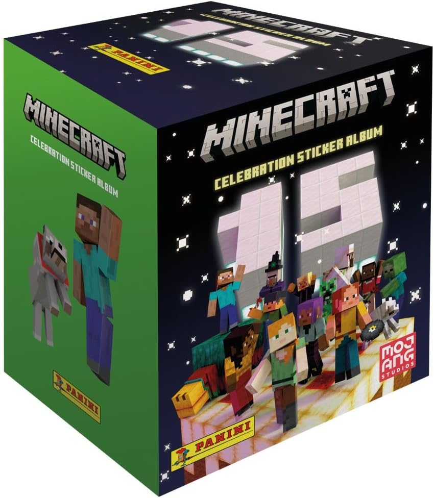 Panini | Minecraft Celebration Sticker | Box mit 36 Tüten