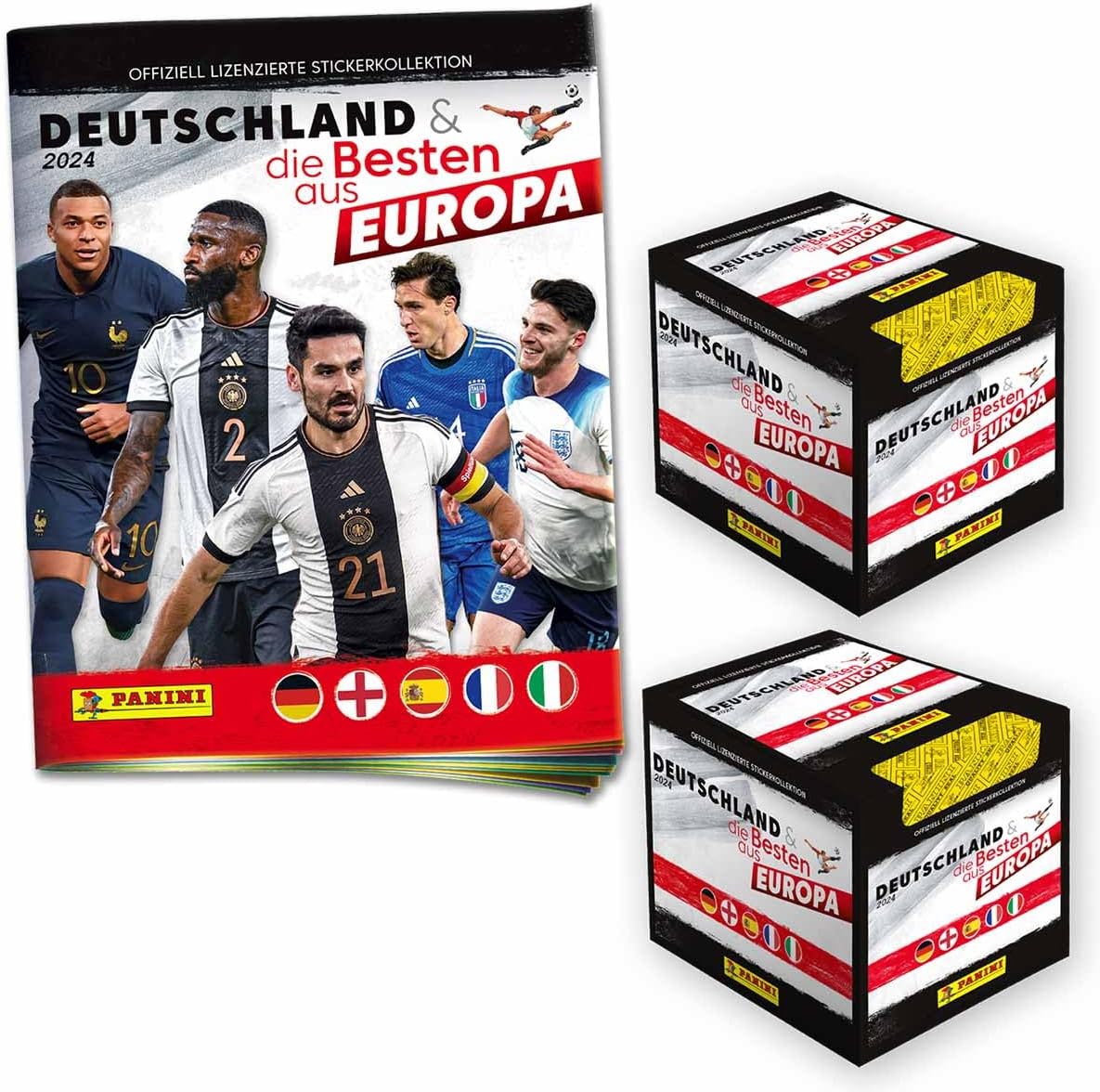 Panini | Deutschland 2024 & die Besten aus Europa Sticker | Mega-Bundle
